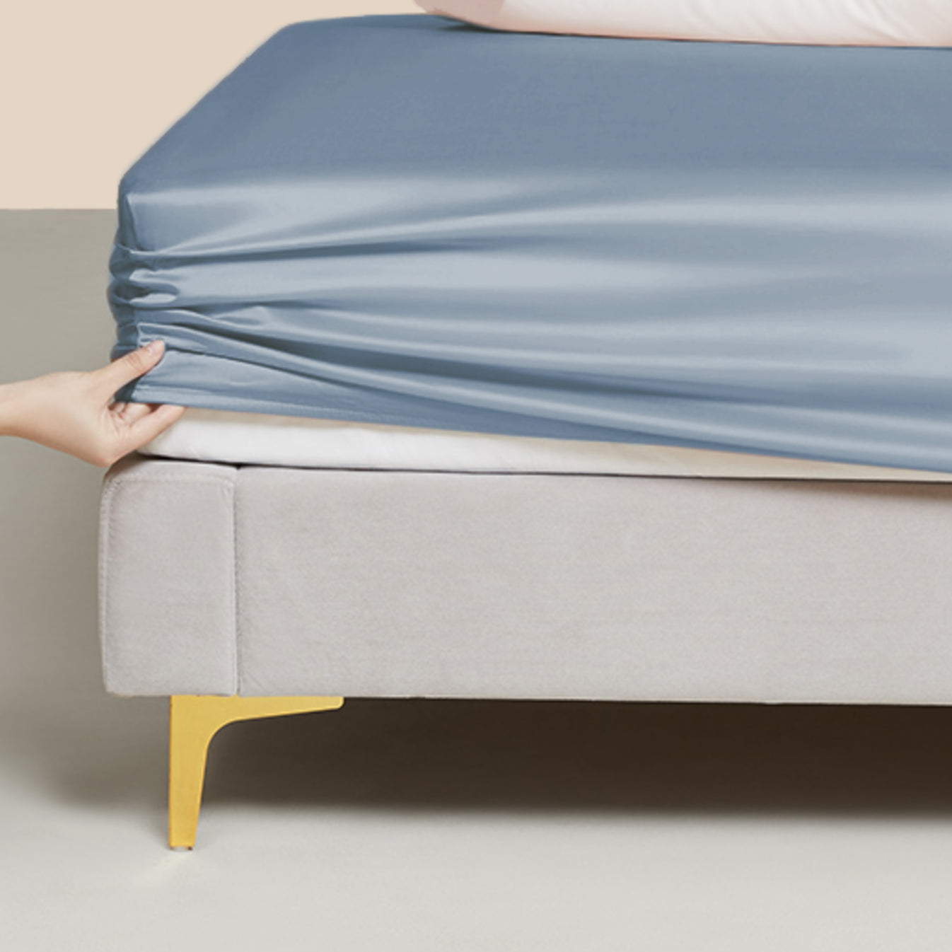 Silk Bedding Set, Serenity Blue – Muraki Home