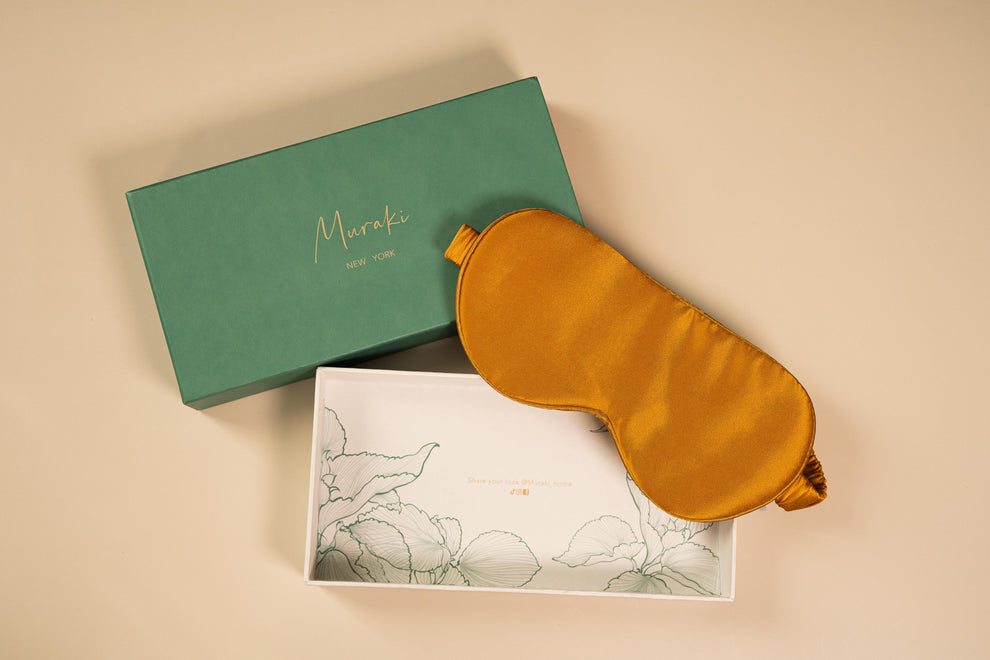 Burnt Orange Silk Eye Mask – Muraki Home