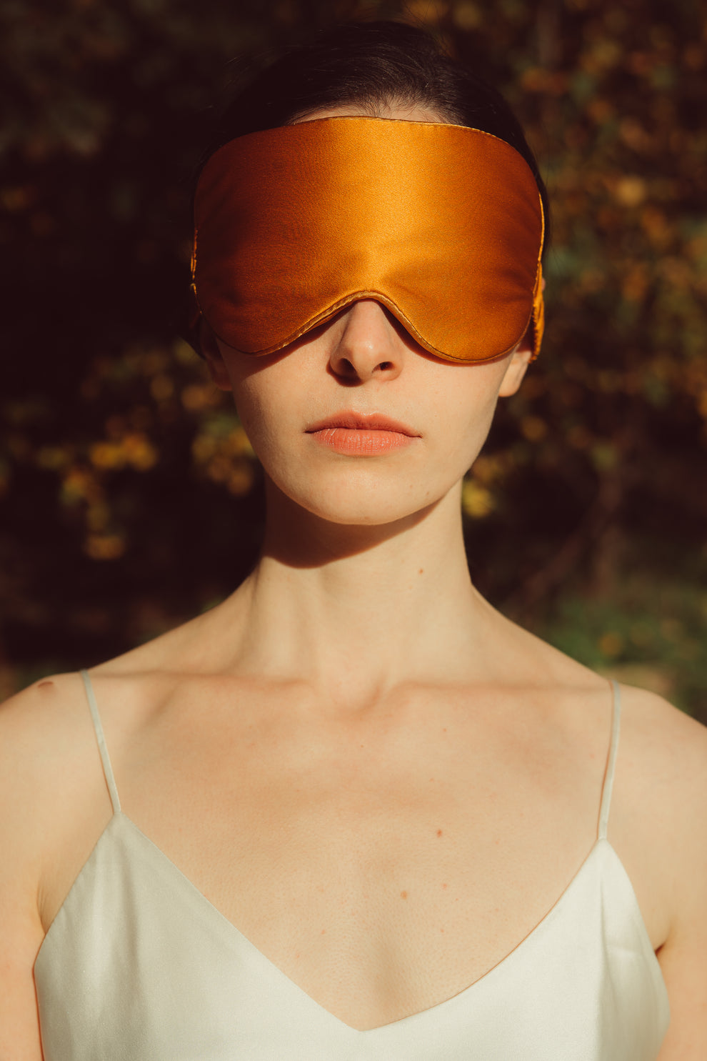 Burnt Orange Silk Eye Mask – Muraki Home